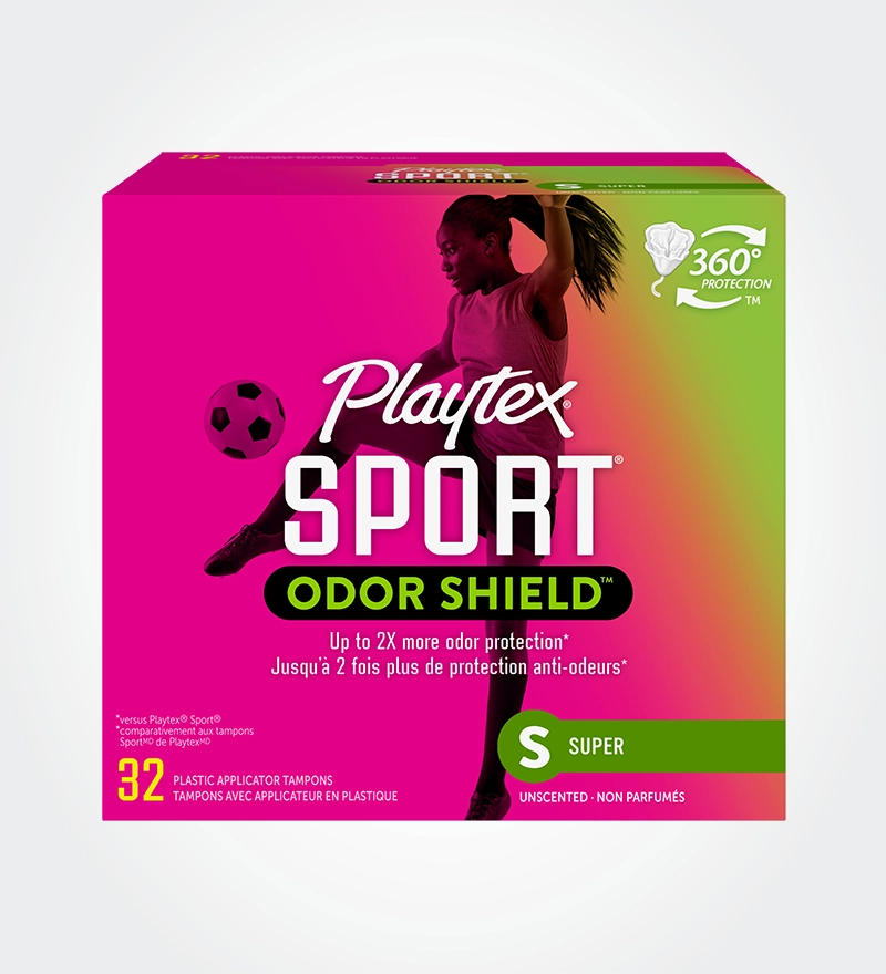 Playtex® Sport® OdorShield® Tampons, Super Absorbency – Playtex CA